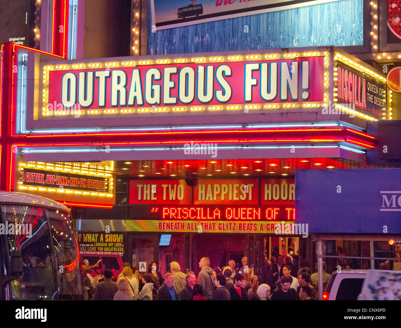 Times Square theater in Manhattan New York City Stock Photo - Alamy