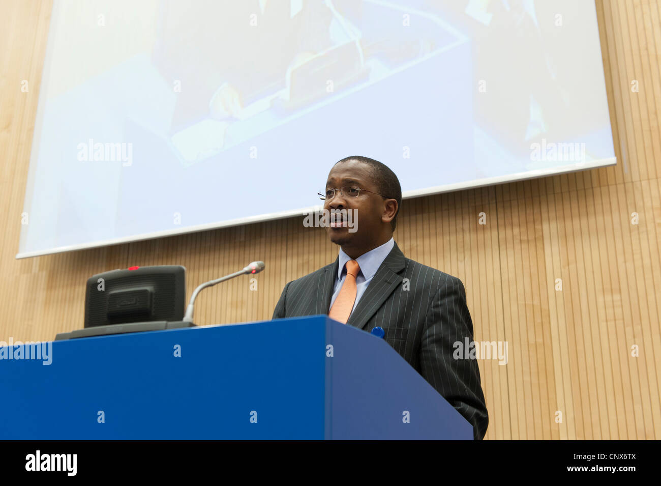 H.E. Mr. Xolisa Mfundiso Mabhongo at the 21th Session of the CCPJC at ...