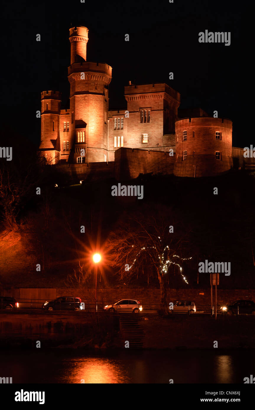 City of Inverness, Castle from the west, above the River Ness Stock ...