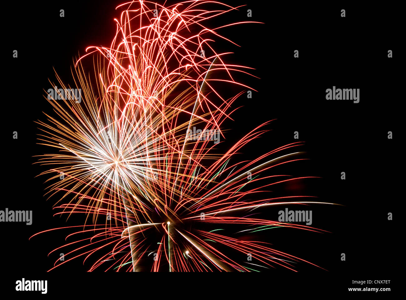 Fireworks at night Stock Photo - Alamy