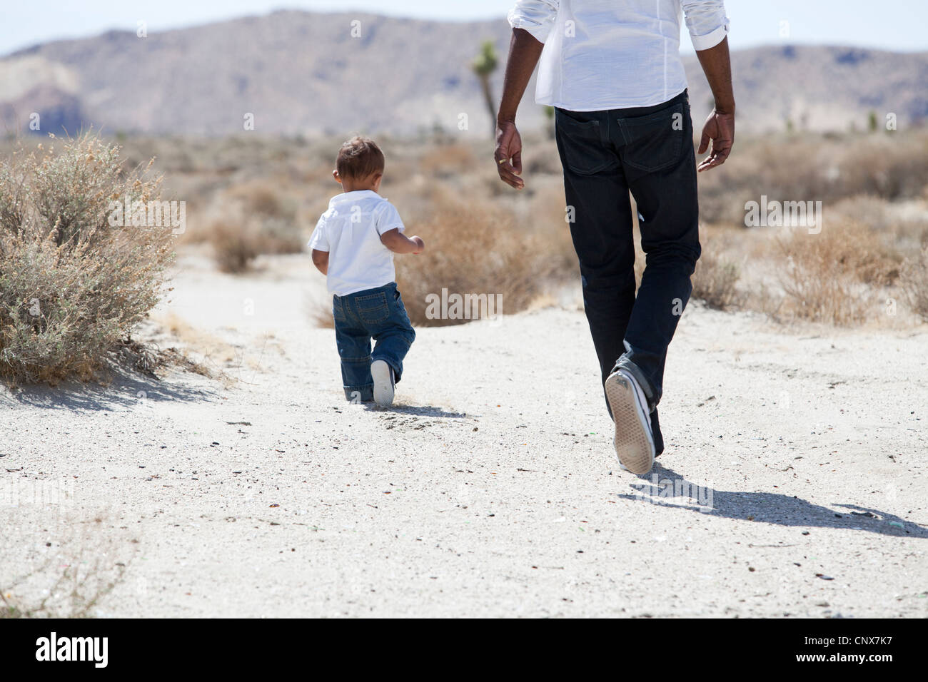 Father son desert hi-res stock photography and images - Alamy