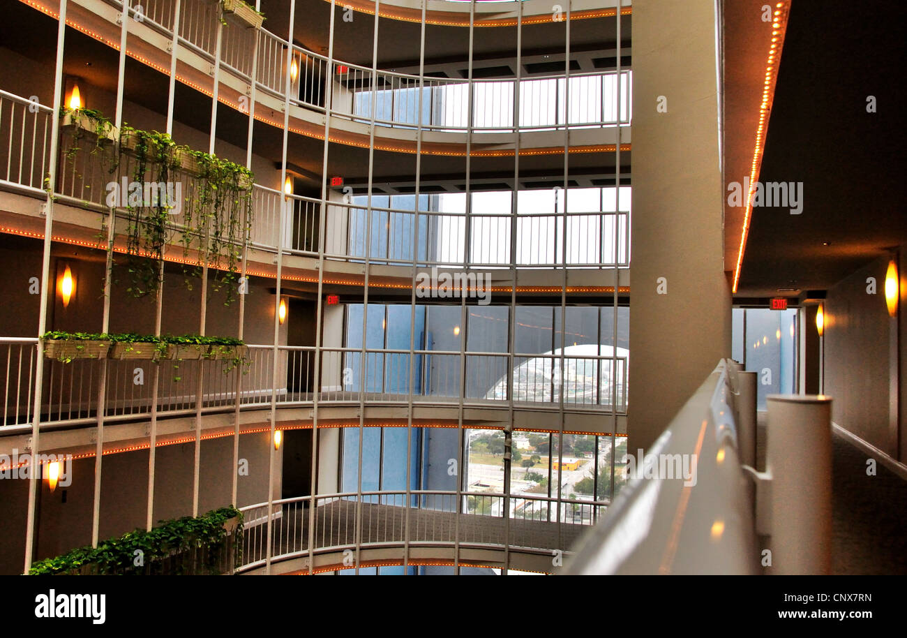 Florida, Miami, The Grand Condominium, The Atrium Stock Photo - Alamy