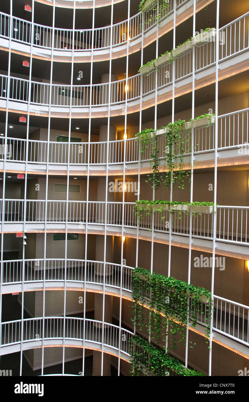 Florida, Miami, The Grand Condominium, The Atrium Stock Photo - Alamy