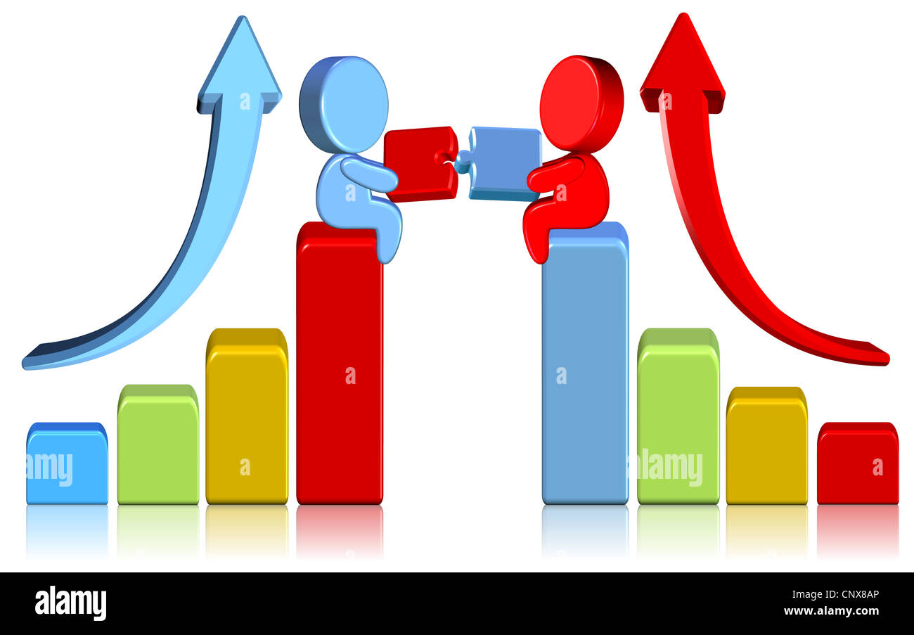 Increasing Business Chart Stock Photo - Alamy
