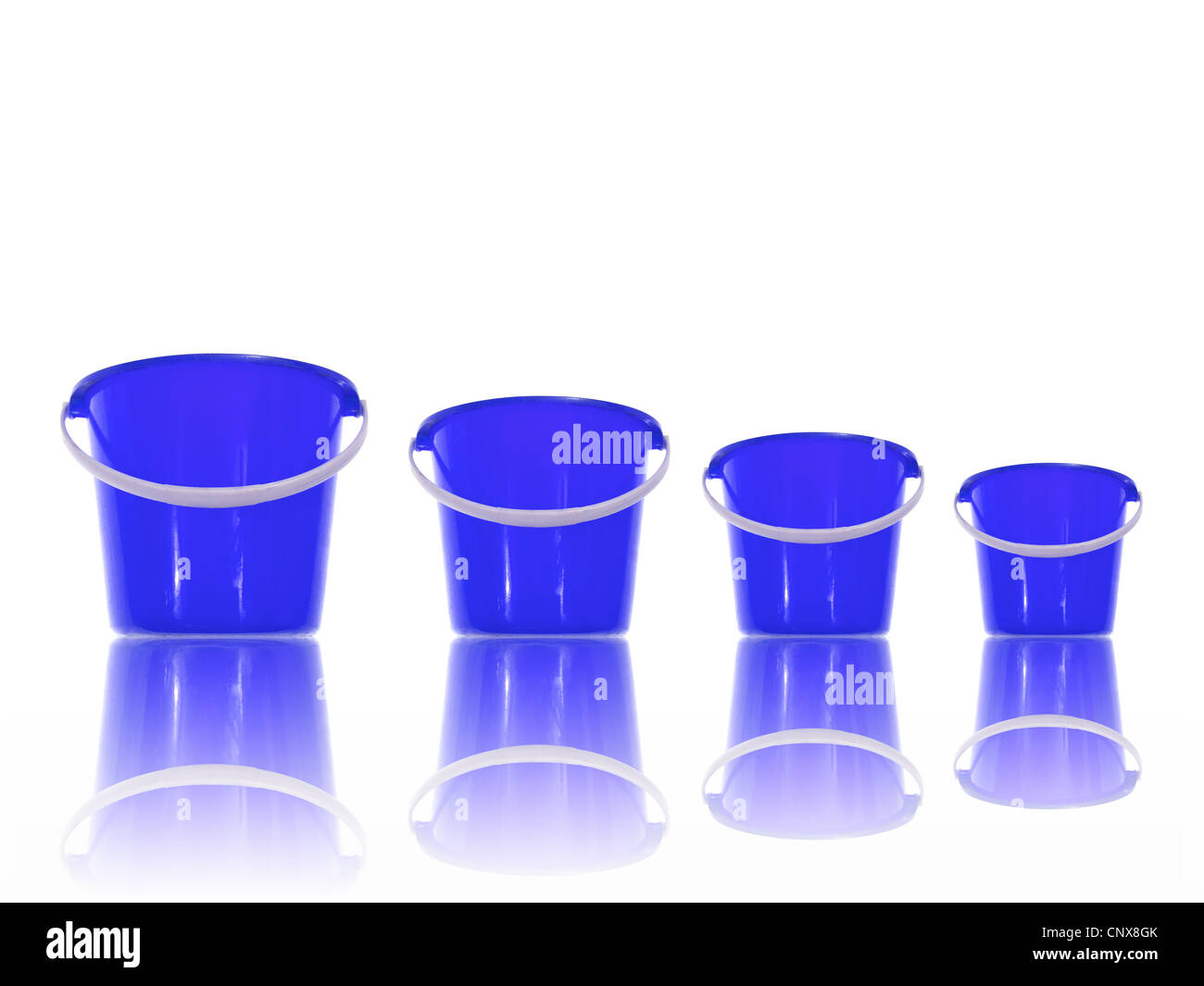 A cleaning bucket isolated against a white background Stock Photo - Alamy