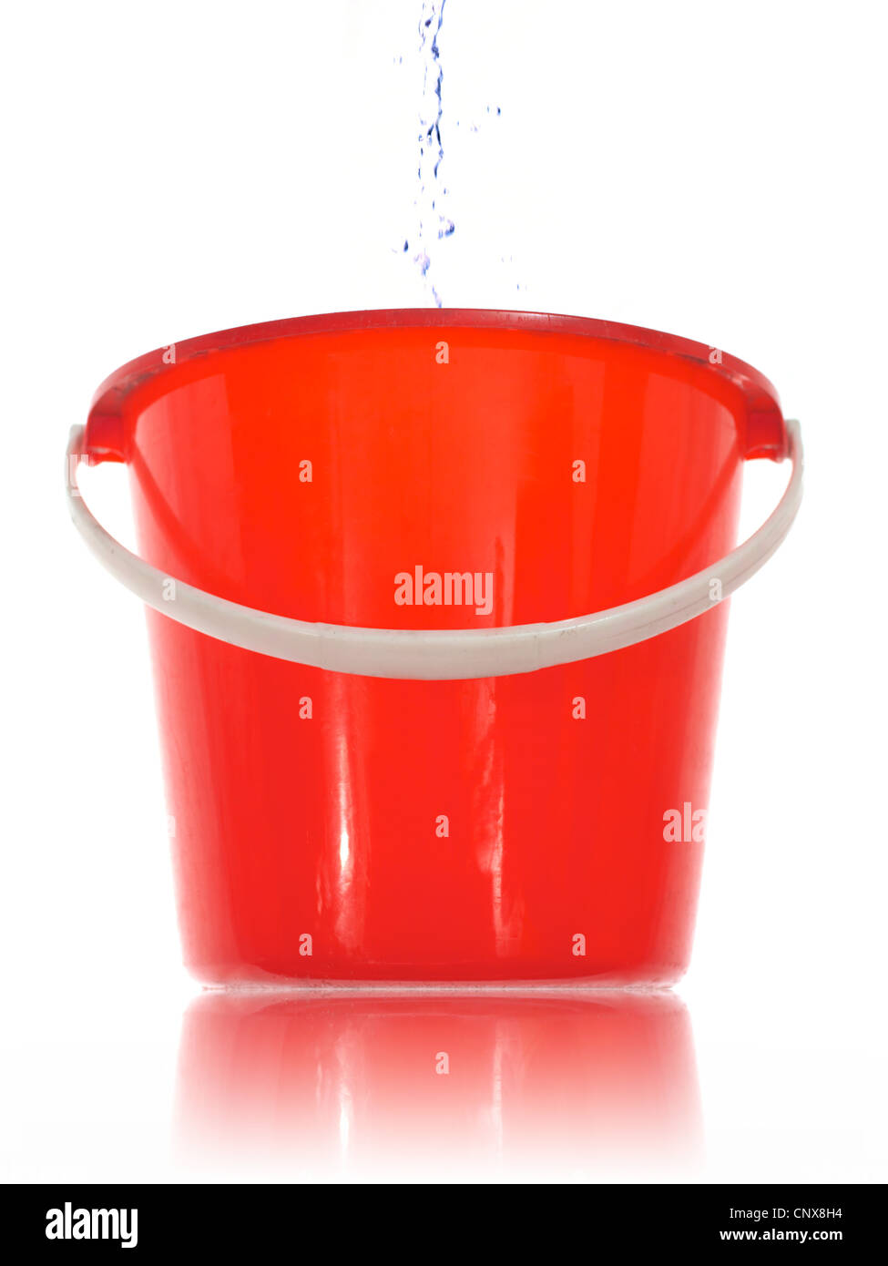 A cleaning bucket isolated against a white background Stock Photo - Alamy