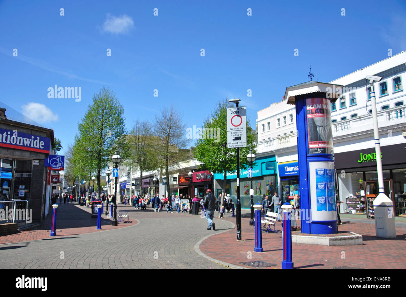 Pedestrianised town centre, Terminius Road, Eastbourne, East Sussex ...