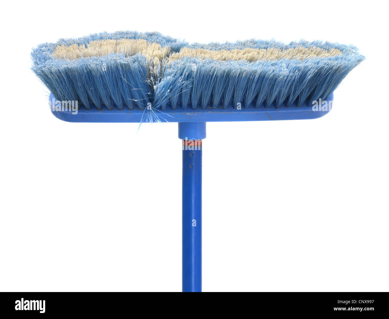 Environmentally safe cleaning products isolated against a white ...