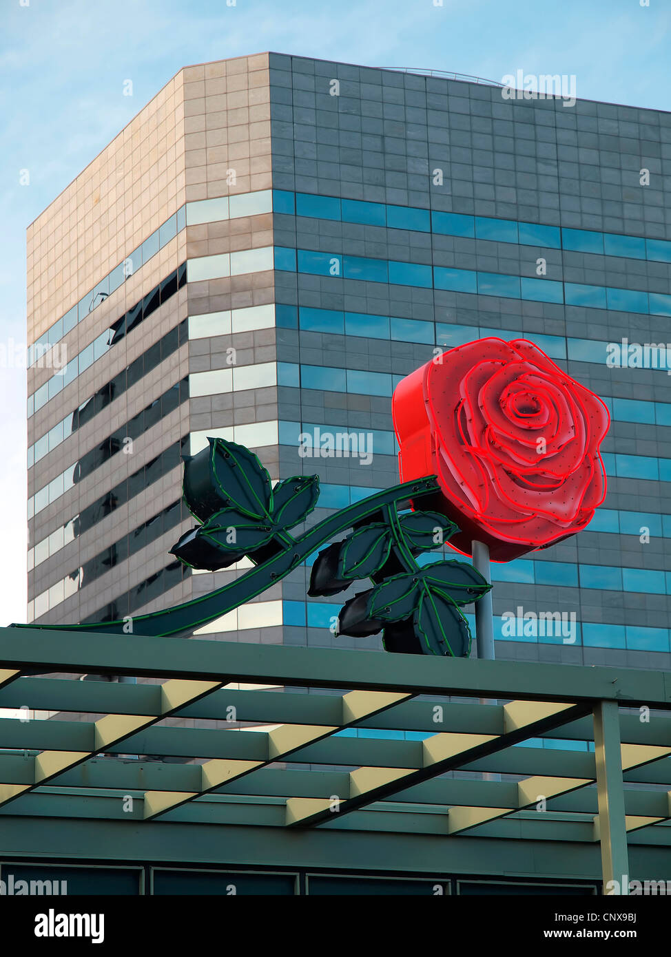 A symbol of the city of roses Portland Oregon Stock Photo - Alamy