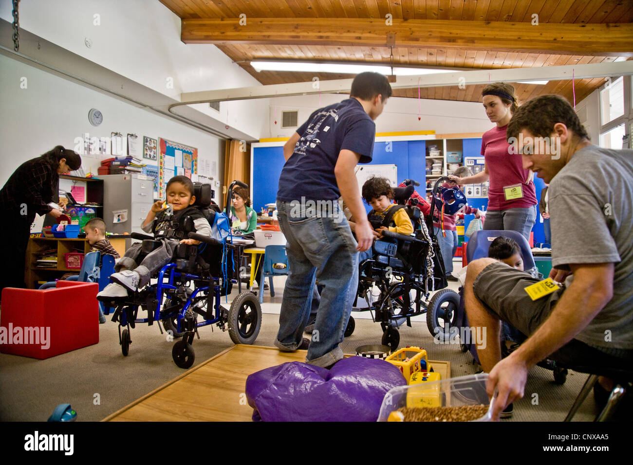 Trained staff members greet arriving blind, visually impaired, and ...