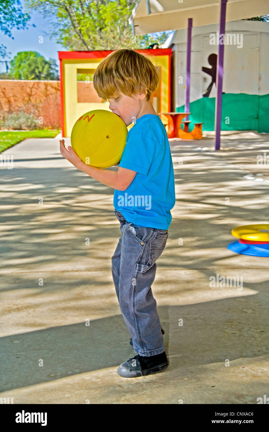 Blind kid in playground hi-res stock photography and images - Alamy