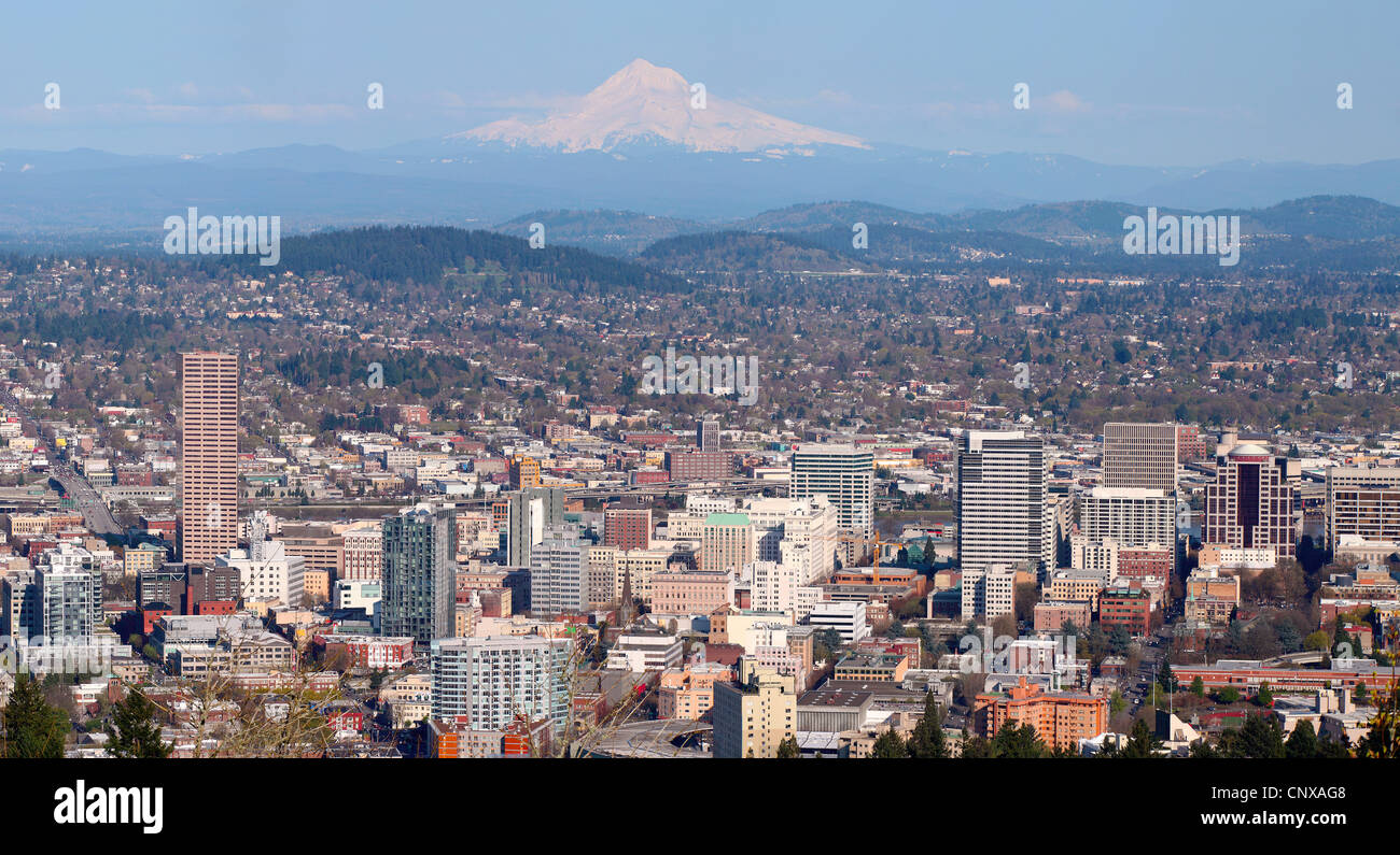 Panorama of Portland Oregon Stock Photo - Alamy