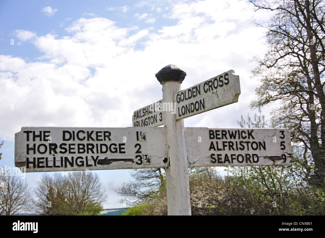 Wooden direction sign hi-res stock photography and images - Alamy