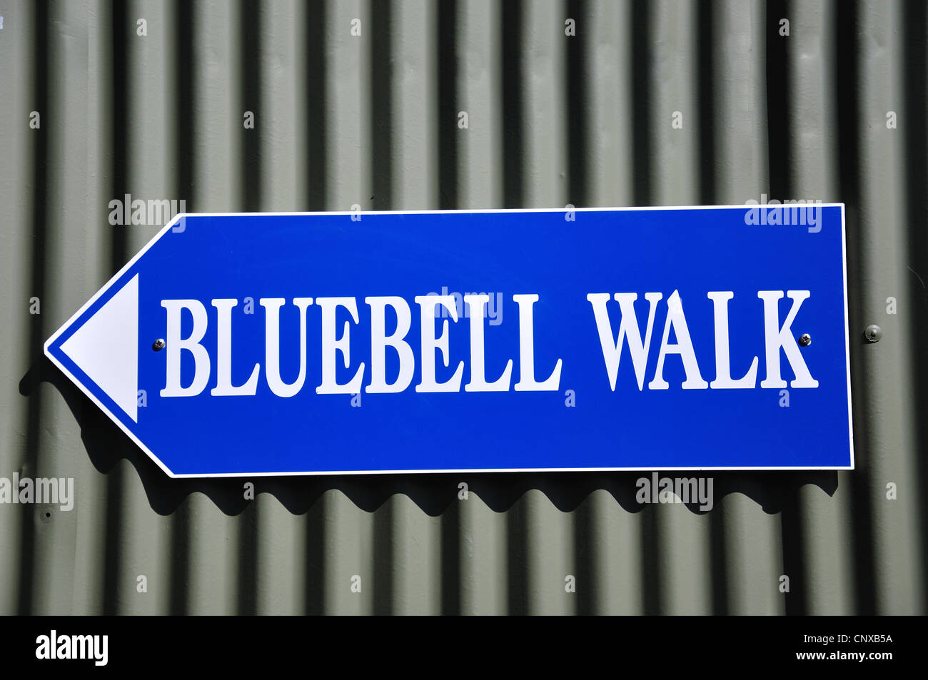 Arlington Bluebell Walk sign, Bates Green Farm, Arlington, Polegate ...