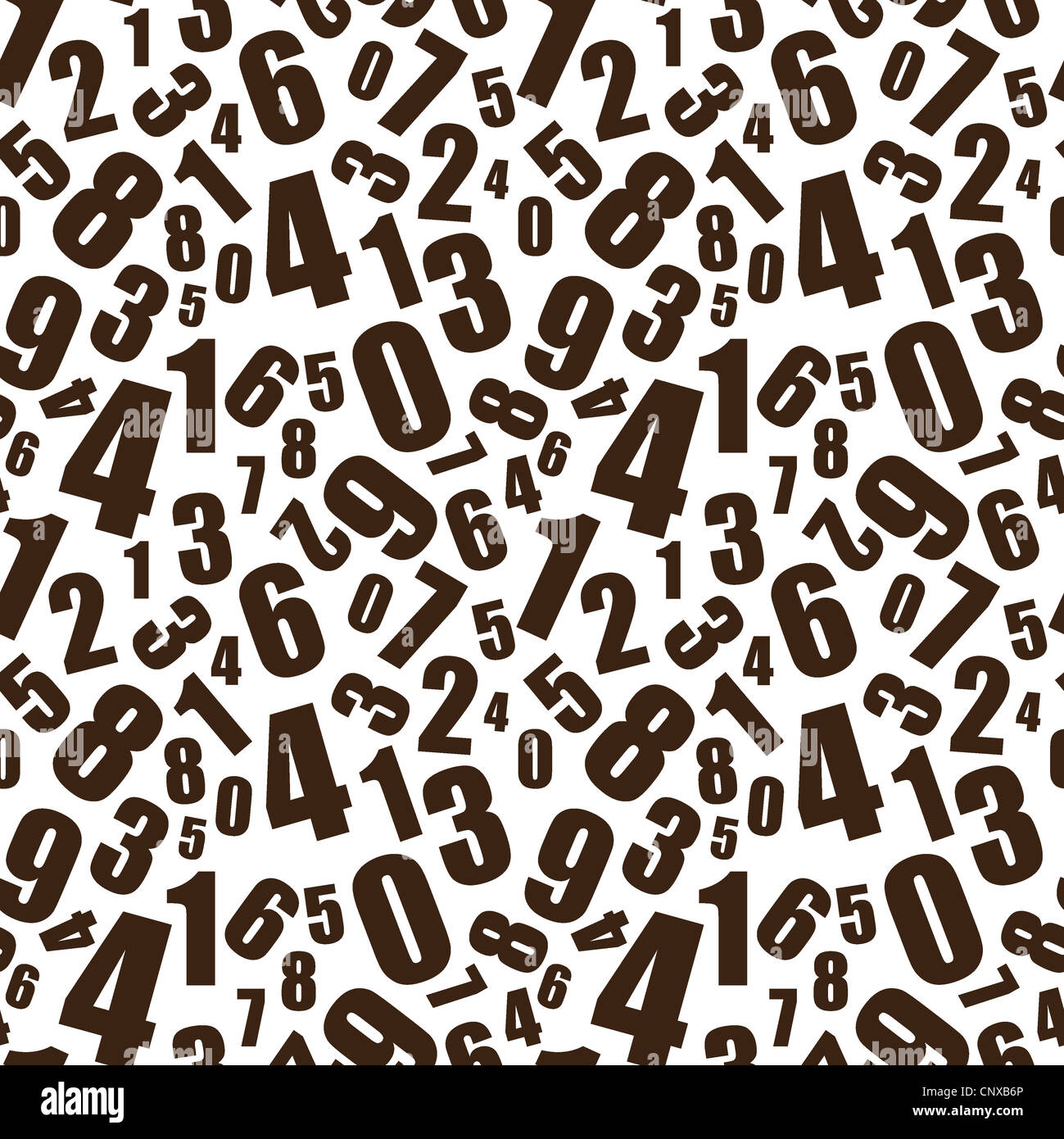 Simple black and white numbers seamless background pattern Stock Photo ...