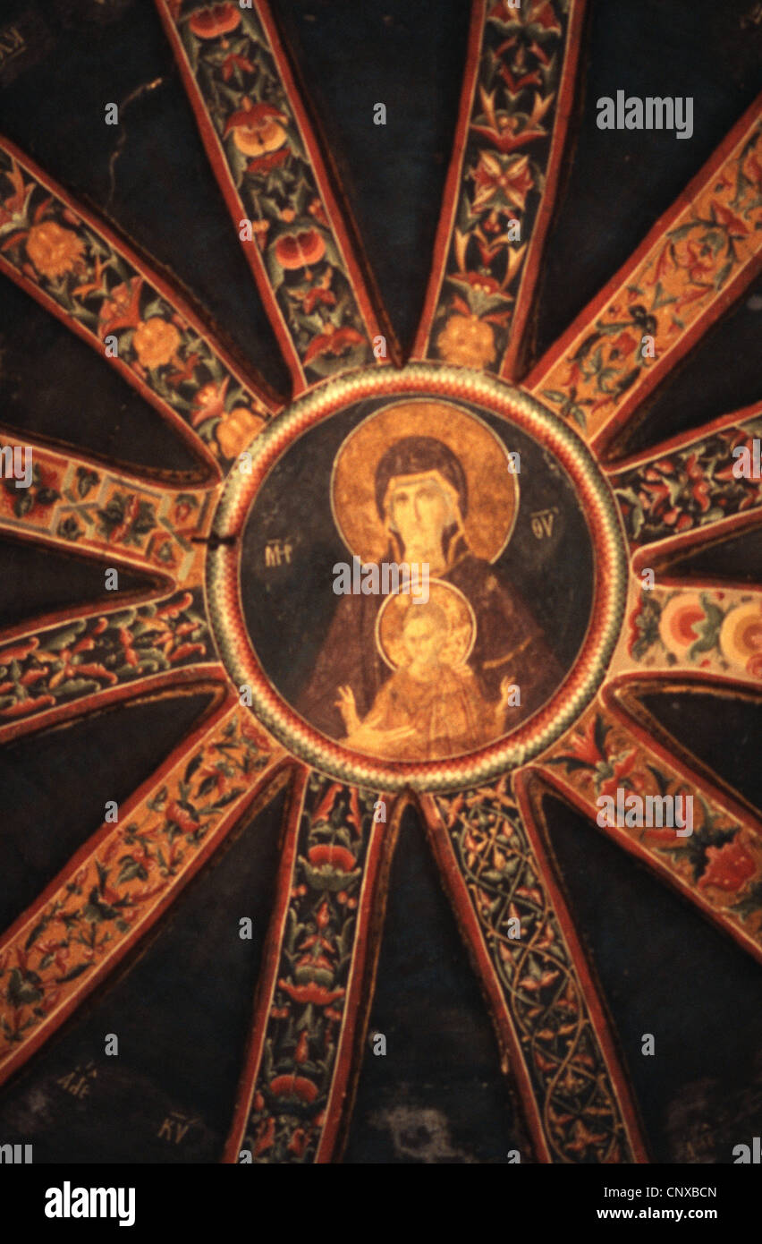 Istanbul: Chora Church - Medallion of the Virgin and Child Stock Photo ...