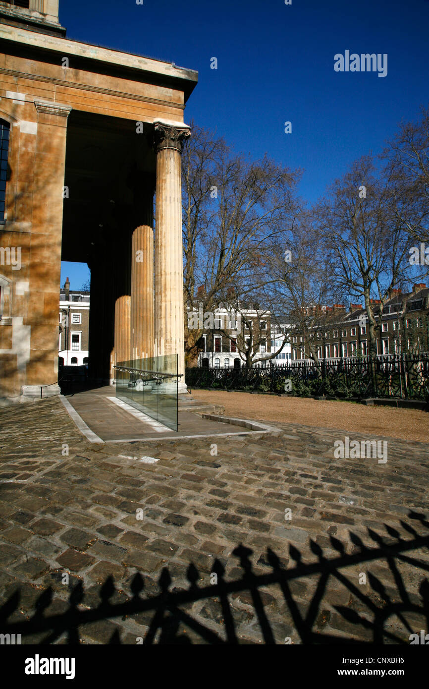 Portico of the Holy Trinity Church in Trinity Church Square, The ...