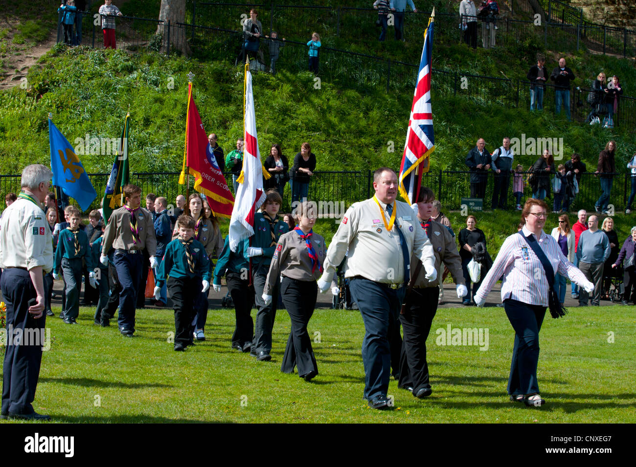 Scouts parade hi-res stock photography and images - Alamy