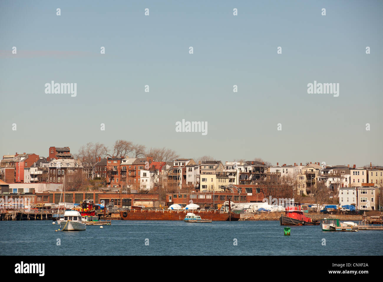 BOSTON SKYLINE MASSACHUSETTS STREET MA CITY URBAN SCENE CITYSCAPES NEW ...