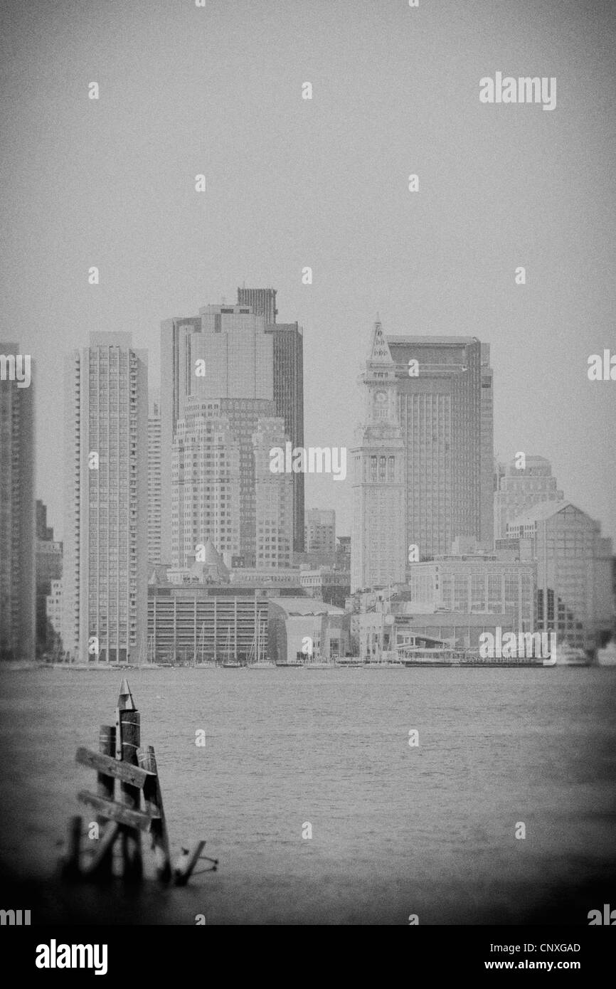 BOSTON SKYLINE MASSACHUSETTS STREET MA CITY URBAN SCENE CITYSCAPES NEW ...