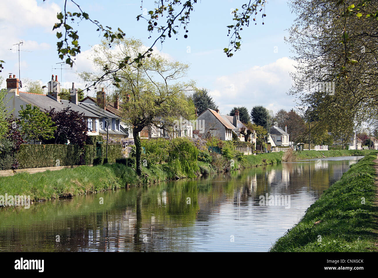 Canal d'Orléans, near Combleux, France Stock Photo - Alamy