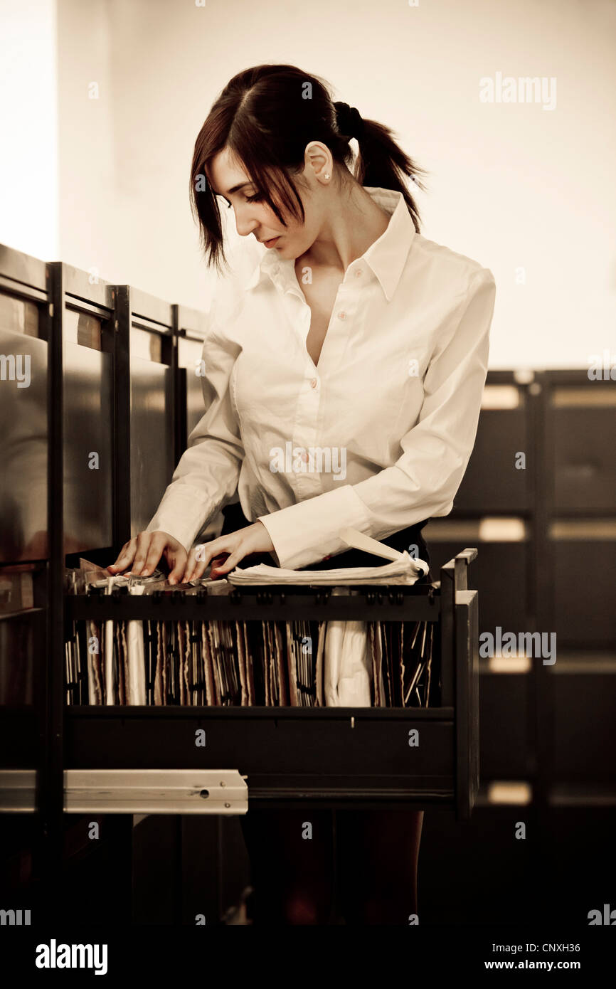 girl at work,archive Stock Photo - Alamy