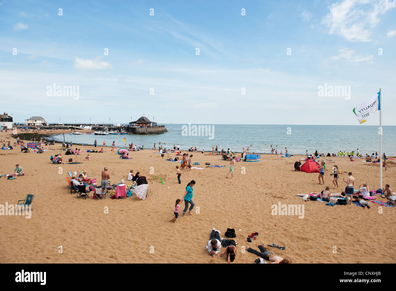 viking beach Broadstairs Kent England Stock Photo - Alamy
