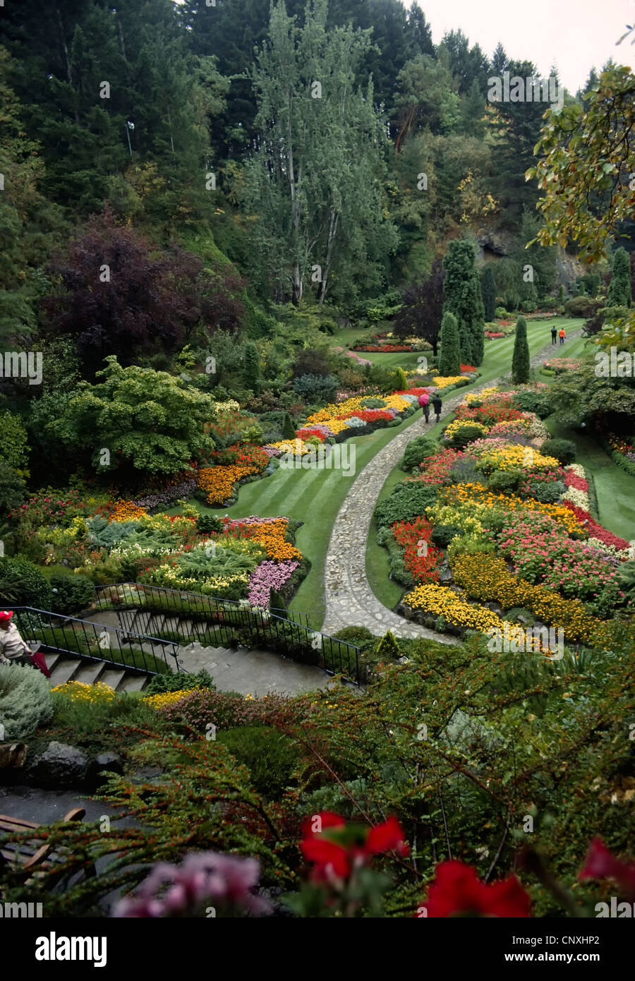 The Butchart Gardens are a group of floral display gardens located in ...