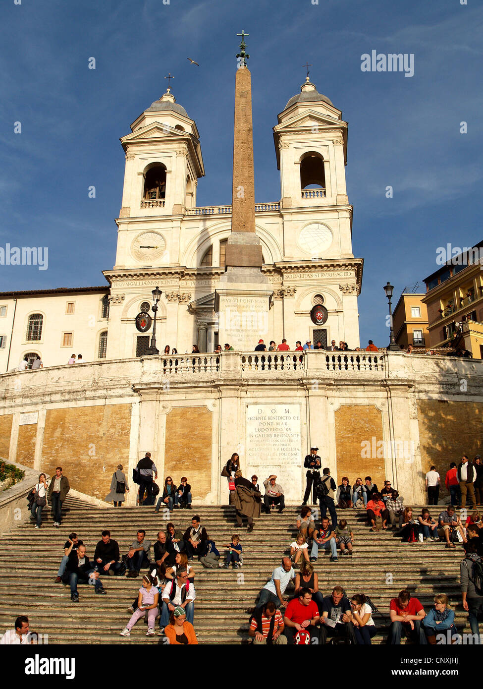 The Spanish Steps, Triniti dei Monti,Rome Stock Photo - Alamy