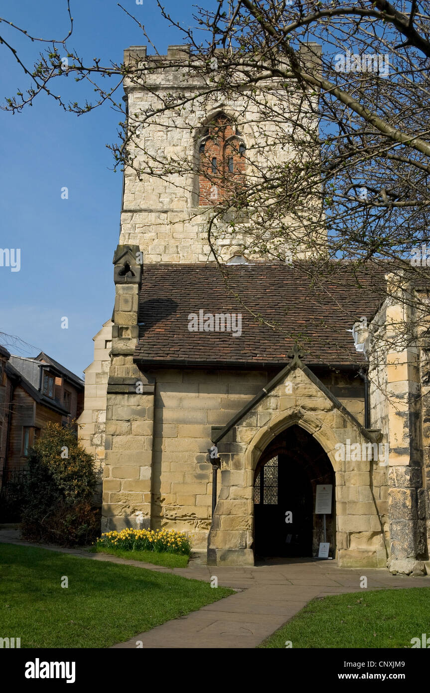 Entrance to Holy Trinity Church Goodramgate York North Yorkshire ...