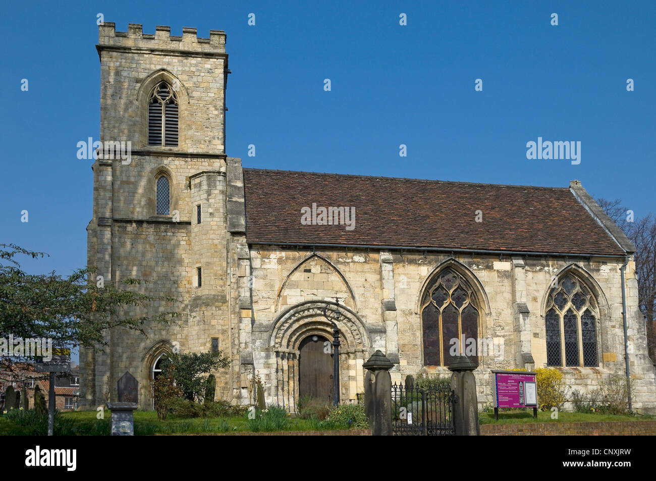 St denys church york hi-res stock photography and images - Alamy