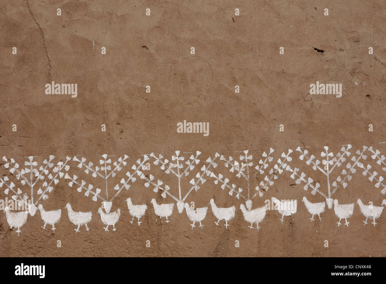 Traditional Nubian wall decoration of the Nubian house seen in Nubian ...