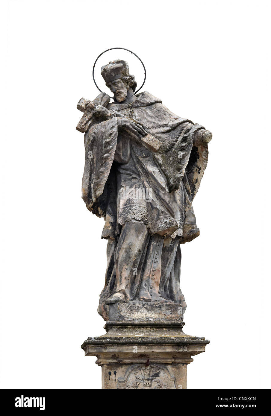 Baroque statue of the Saint Stock Photo - Alamy