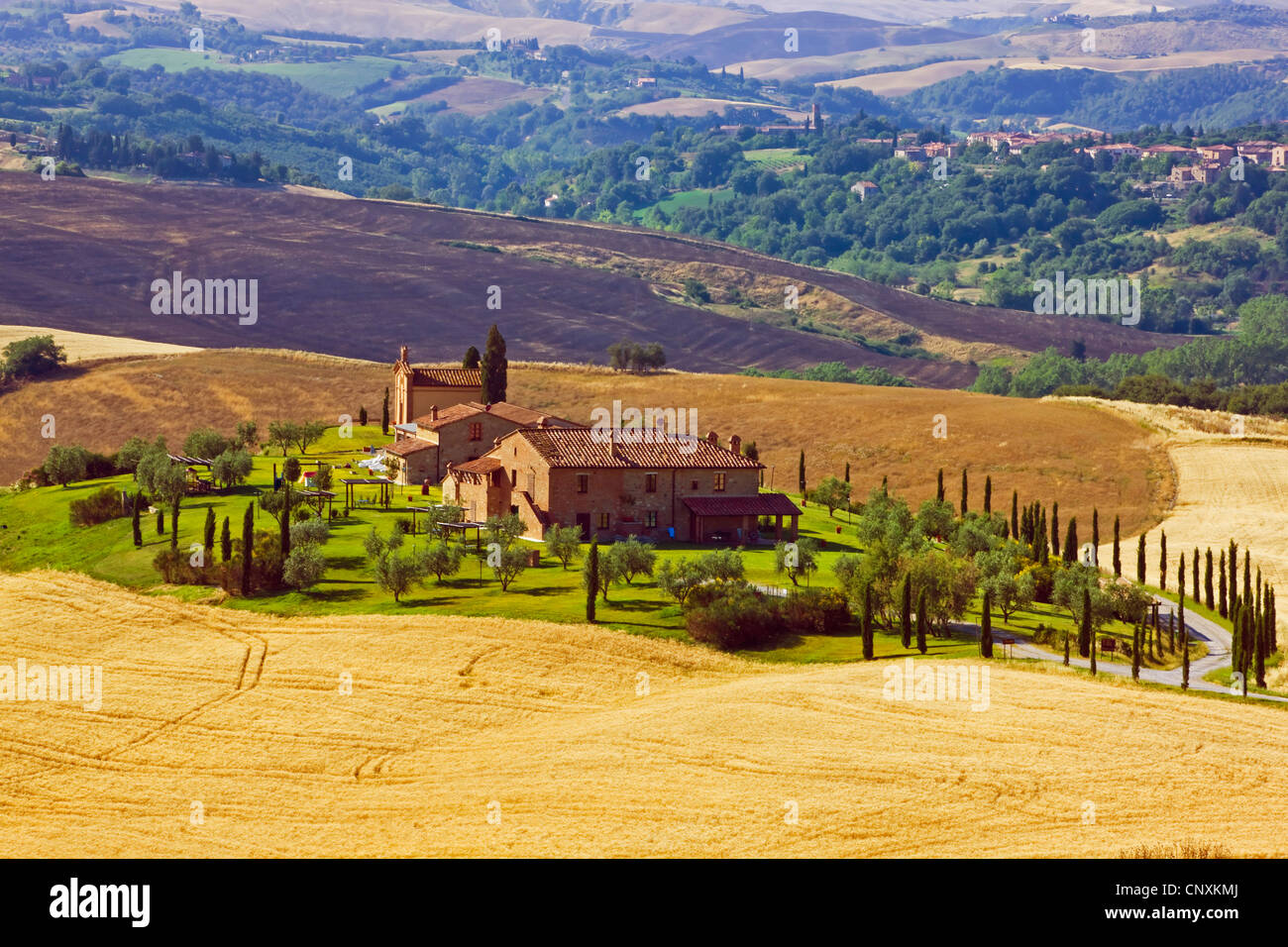 Baccoleno cottage, Italy, Tuscany, Asciano Stock Photo - Alamy