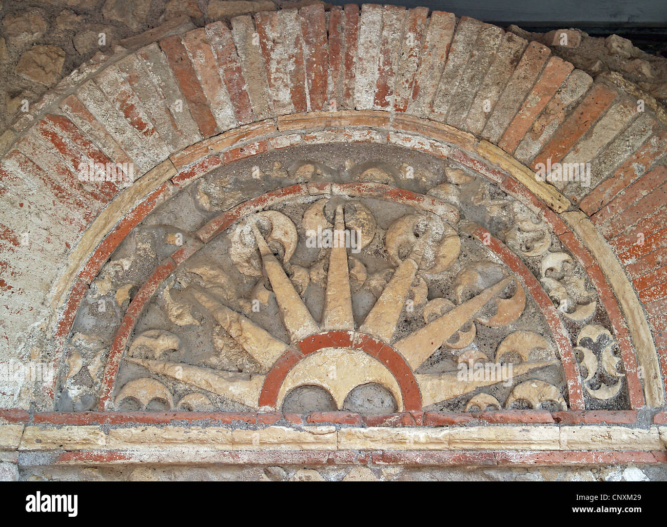 Brick arch of skulls at the necroplis,Ostia Antica,Rome Stock Photo - Alamy