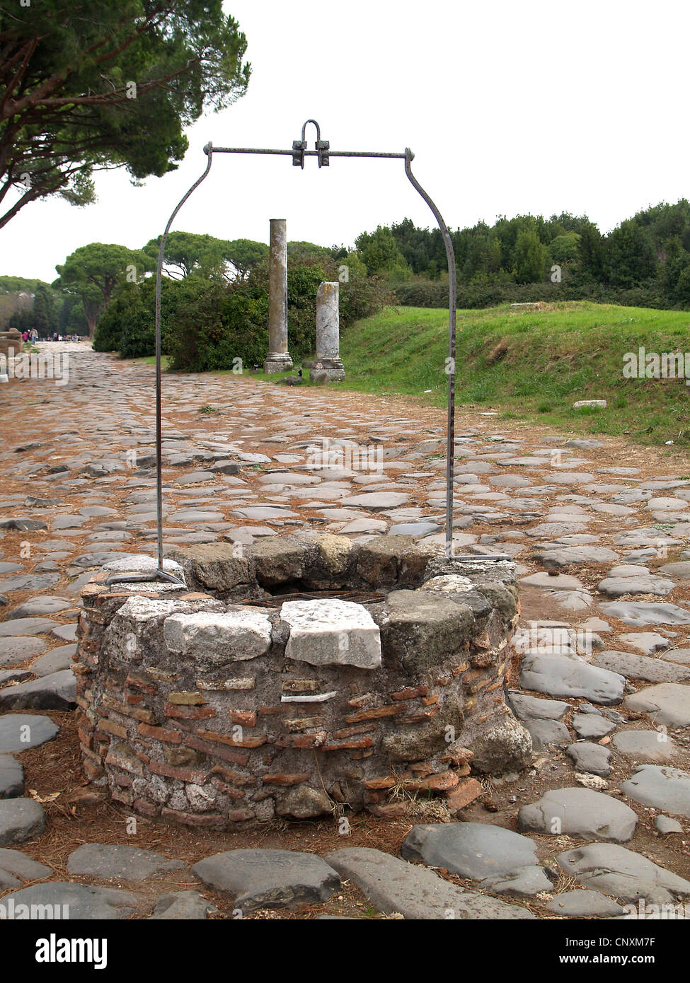 Well at Ostia Antica, Rome Stock Photo - Alamy
