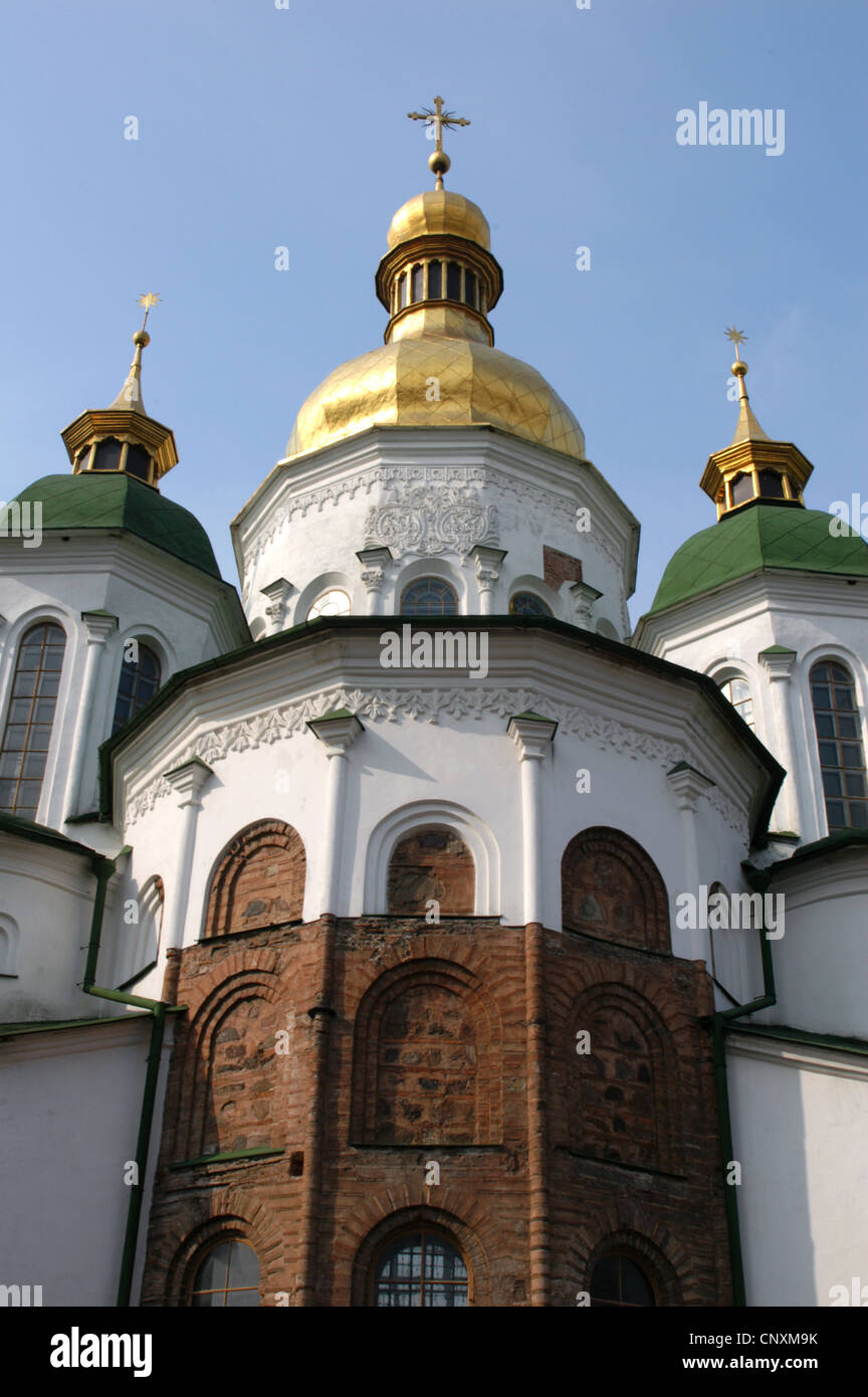 Original medieval brickwork of Saint Sophia Cathedral in Kiev, Ukraine ...