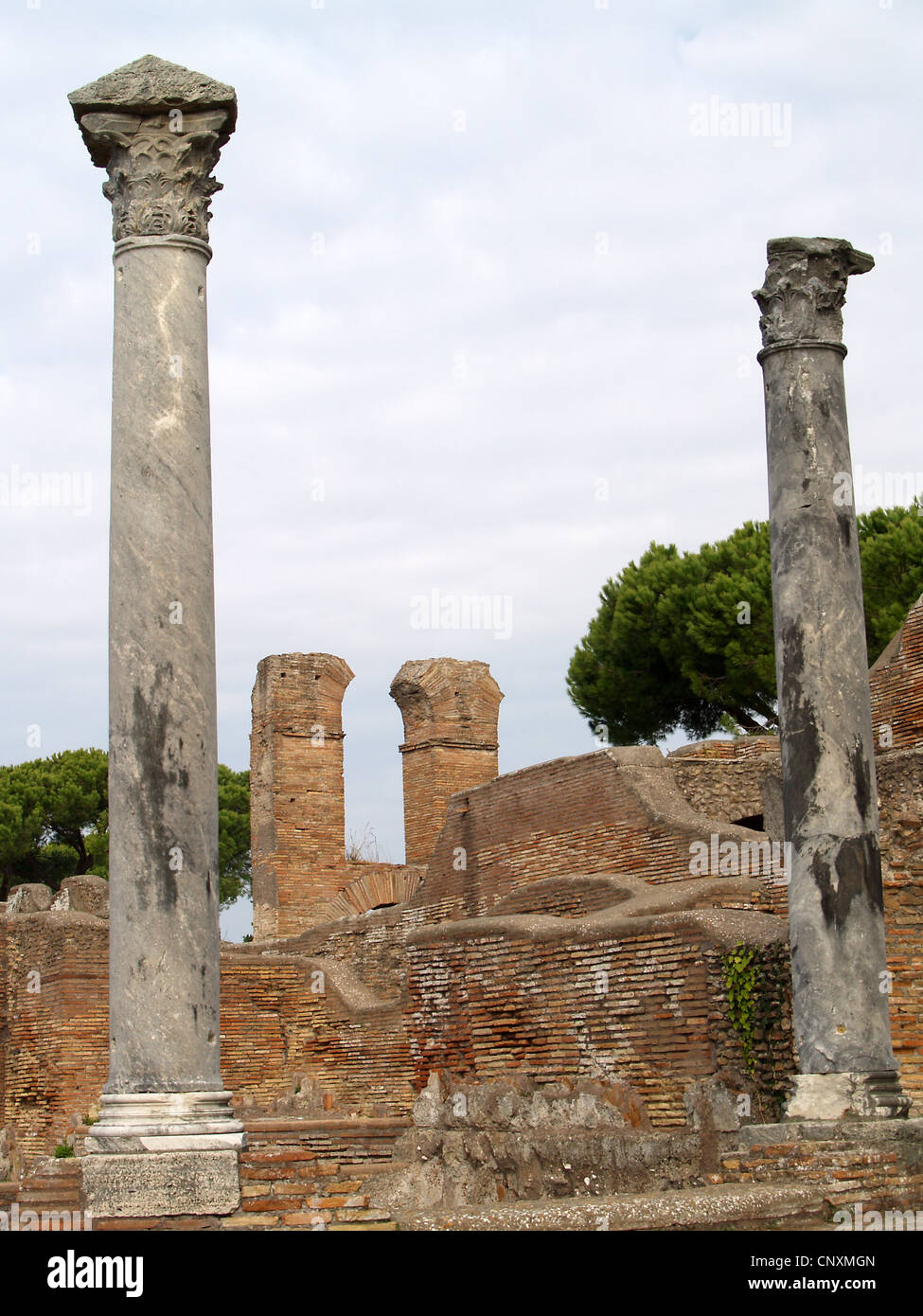 Thermal baths of the Roman Forum,Ostia Antica Stock Photo - Alamy