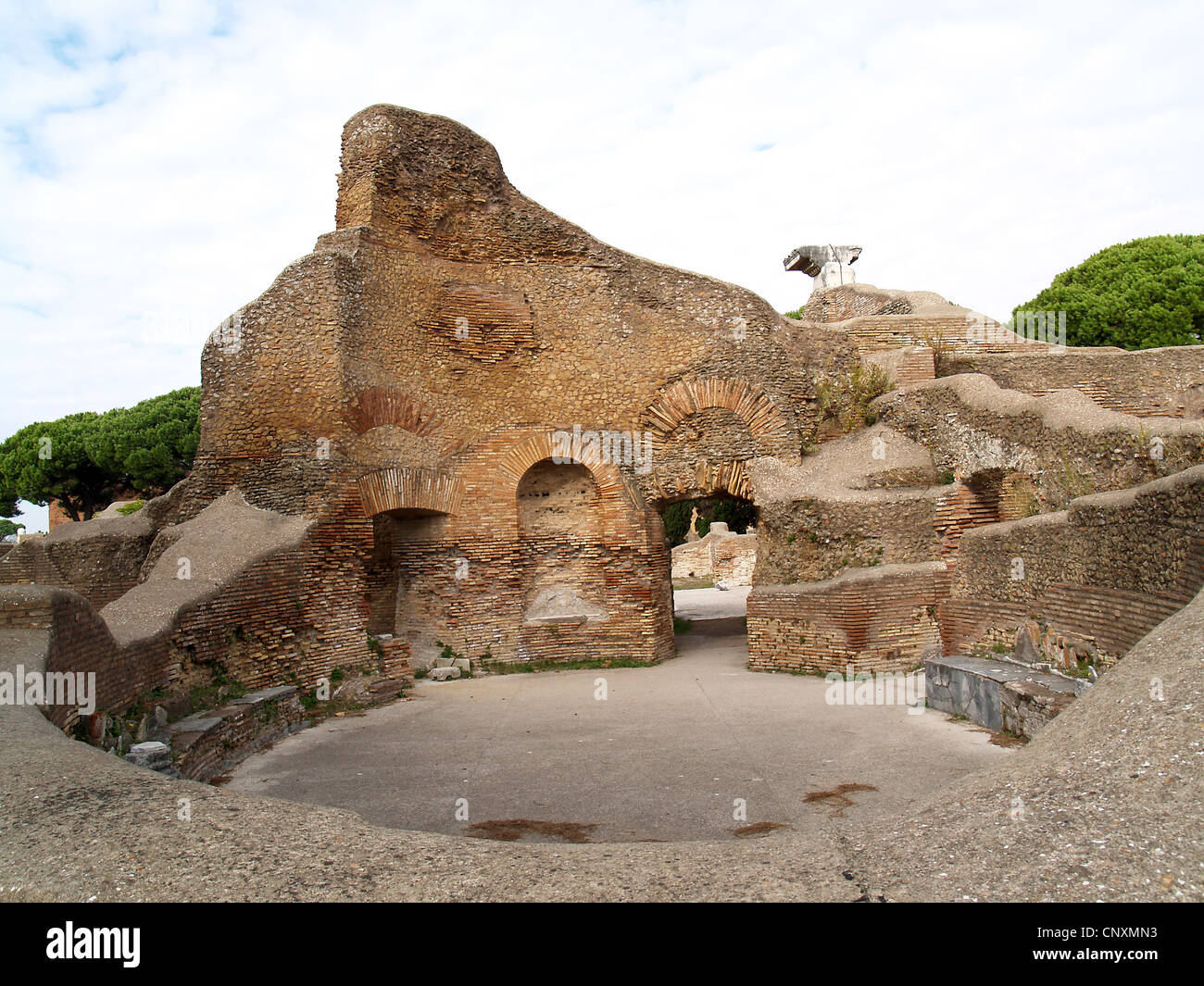 Thermal baths of the Roman Forum,Ostia Antica,Rome Stock Photo - Alamy