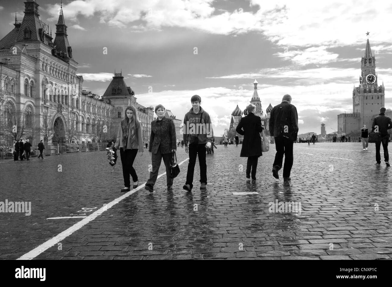 Red square moscow Black and White Stock Photos & Images - Alamy