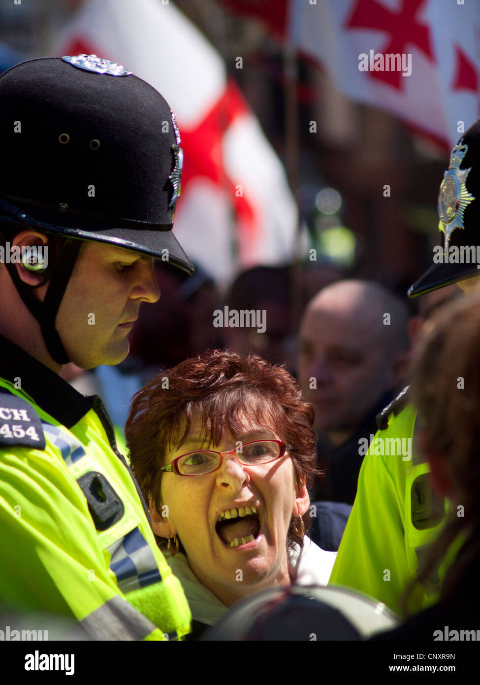 Angry protester hi-res stock photography and images - Alamy
