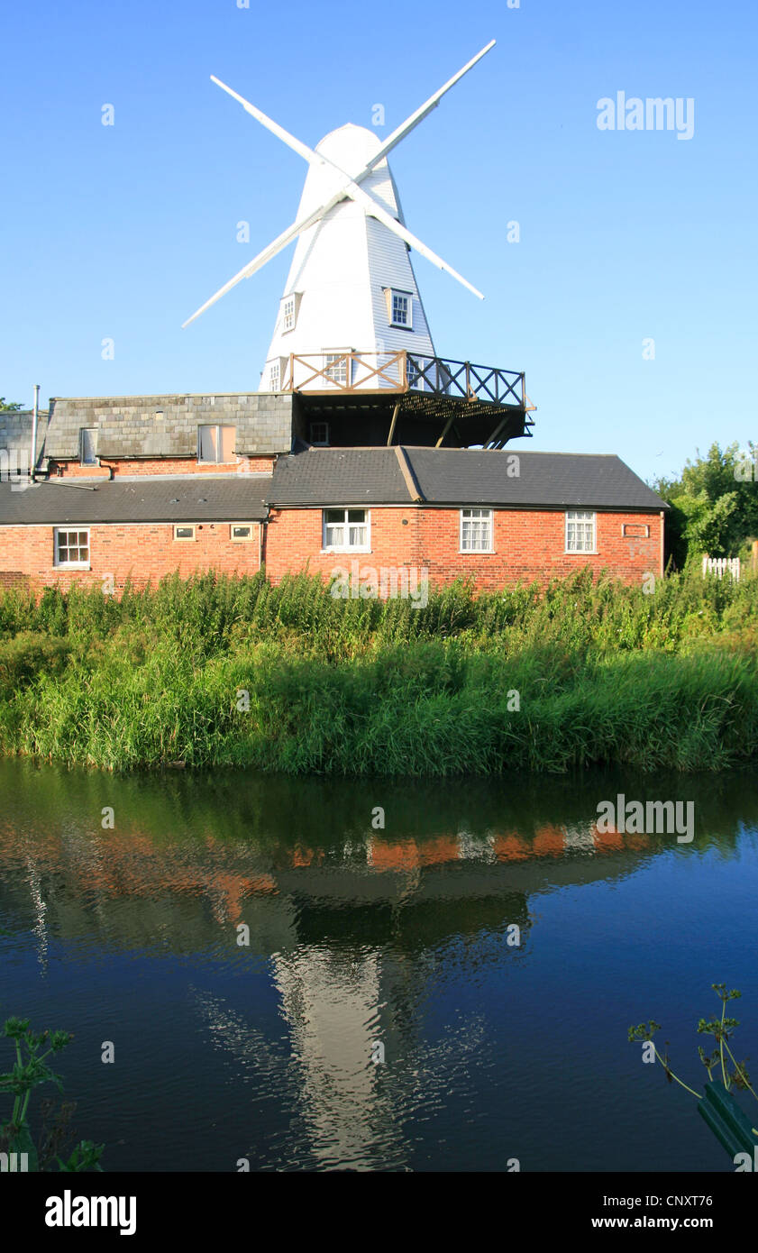 Smock windmill Rye East Sussex England UK Stock Photo - Alamy