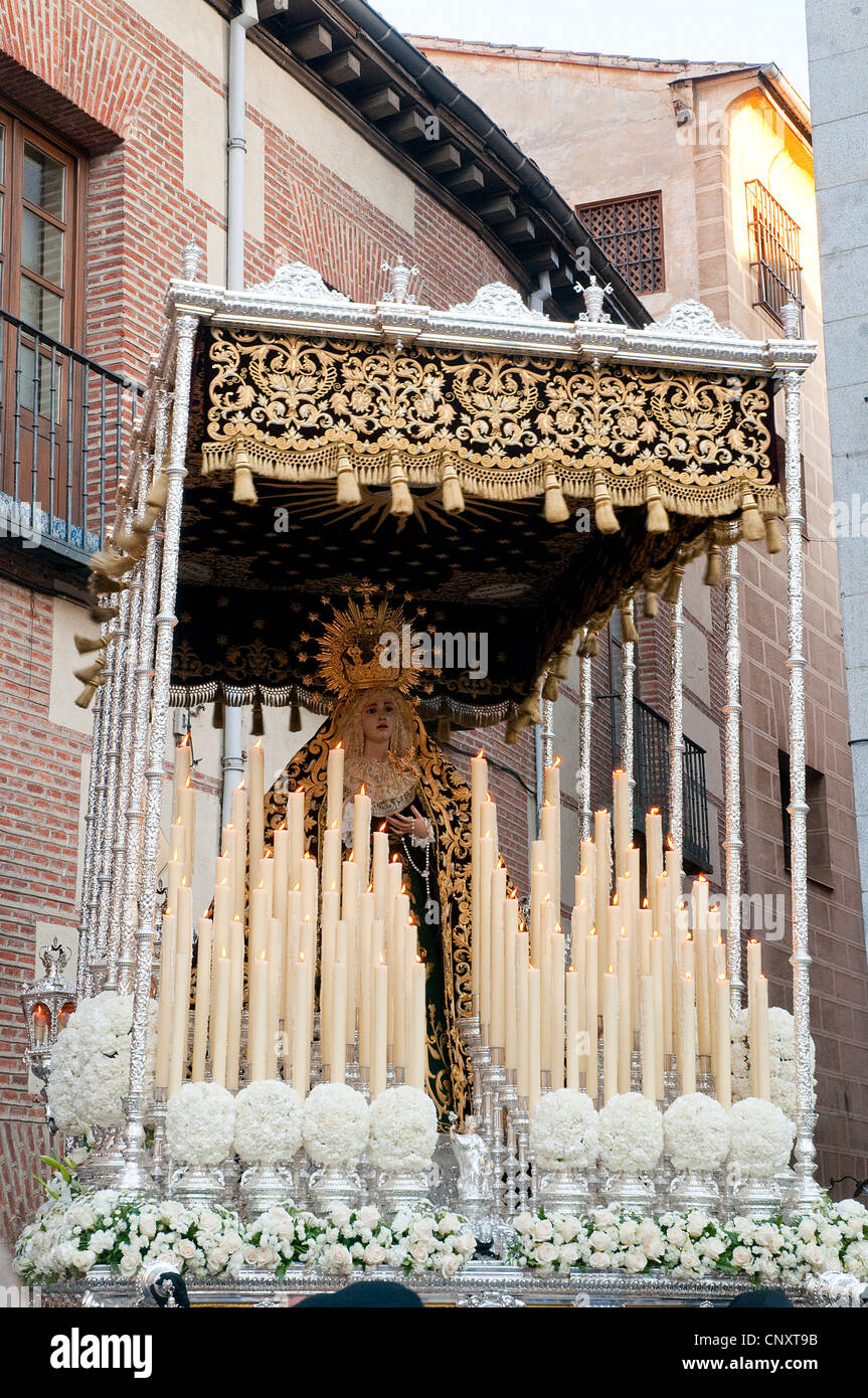 Maria Santisima Inmaculada procession. Holy Week, Madrid, Spain Stock ...