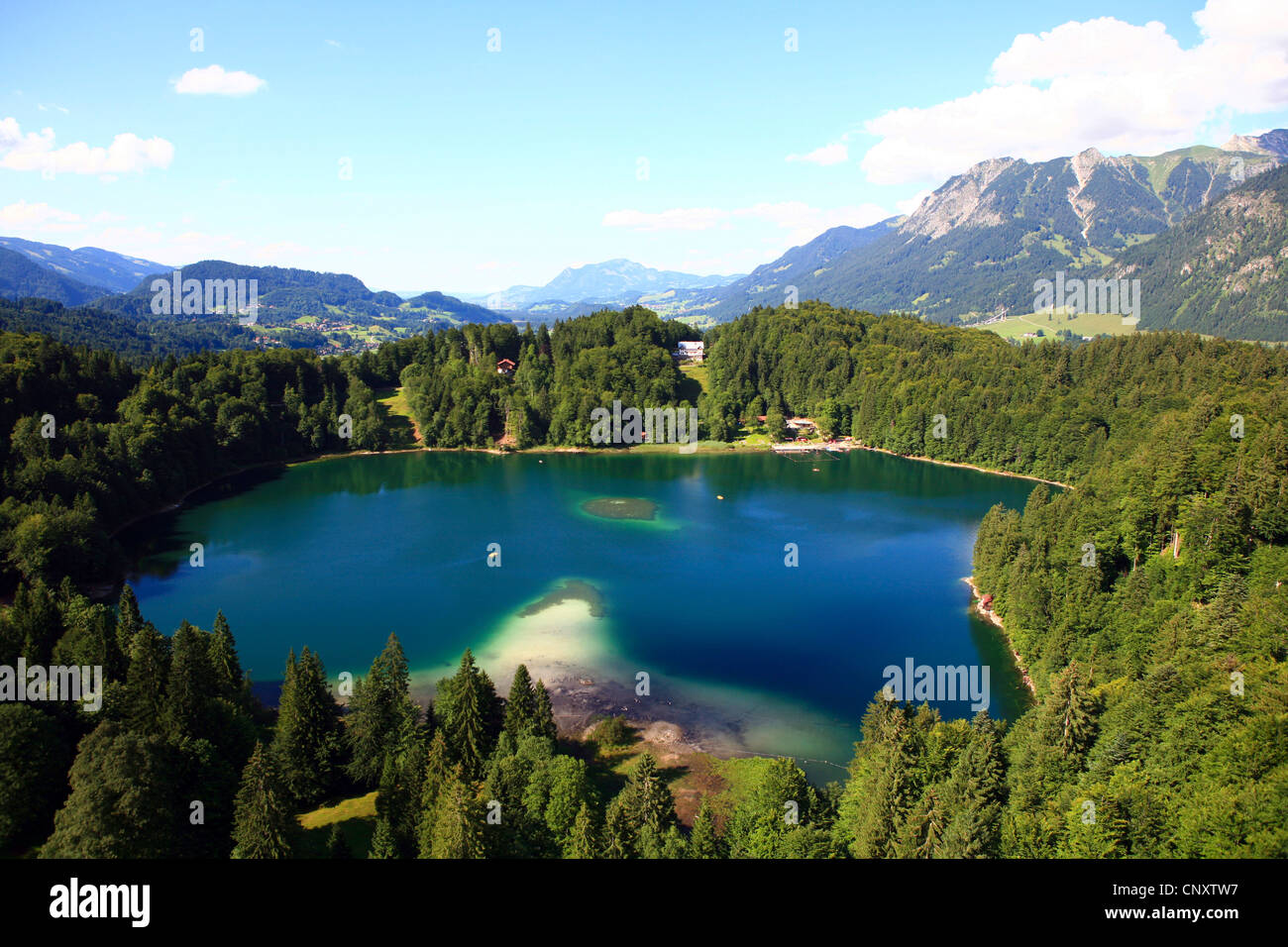 view from Heini Klopfer Ski Jump to Freibergsee, Germany, Bavaria ...