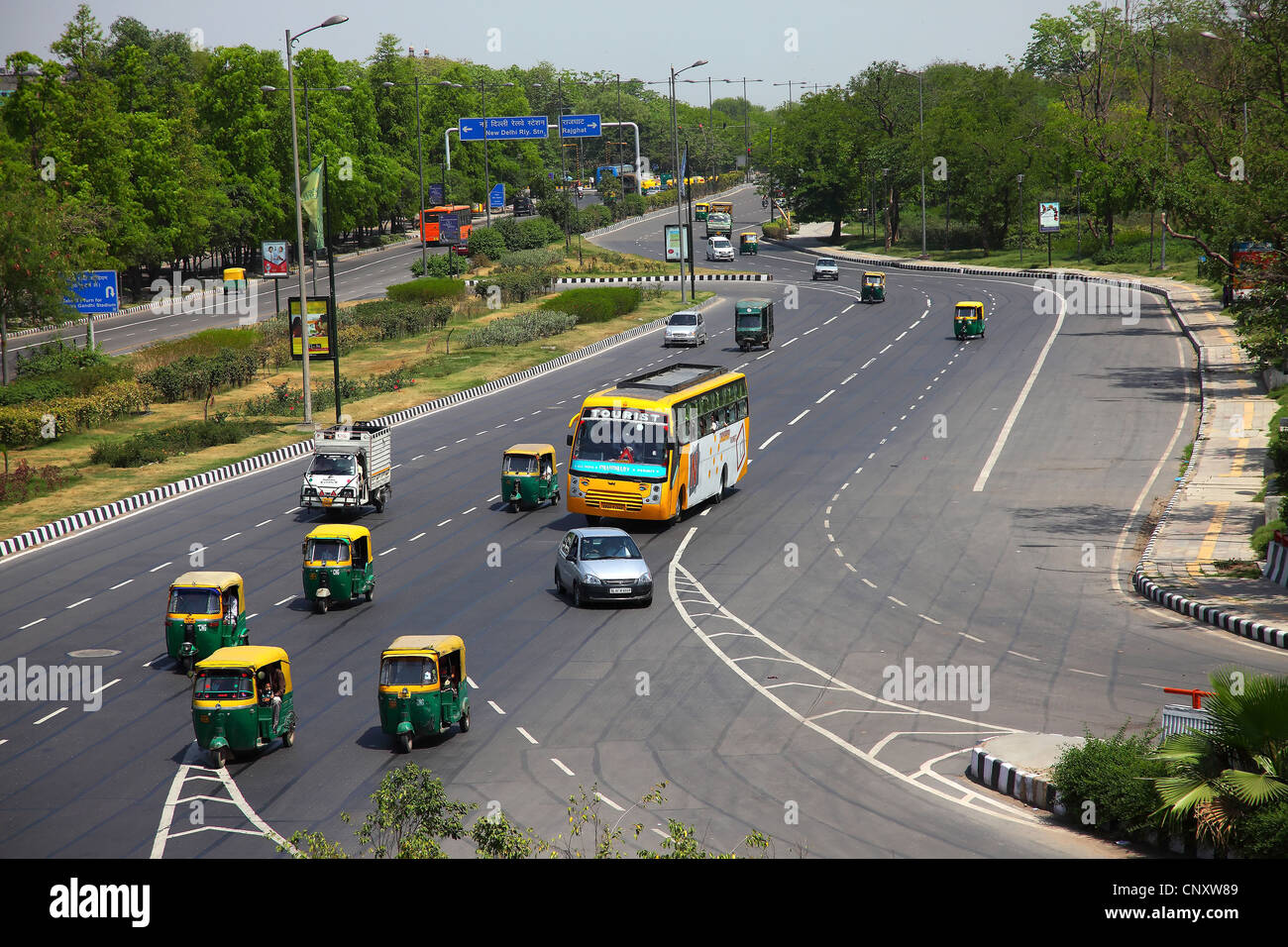 Traffic on Road,India Stock Photo - Alamy