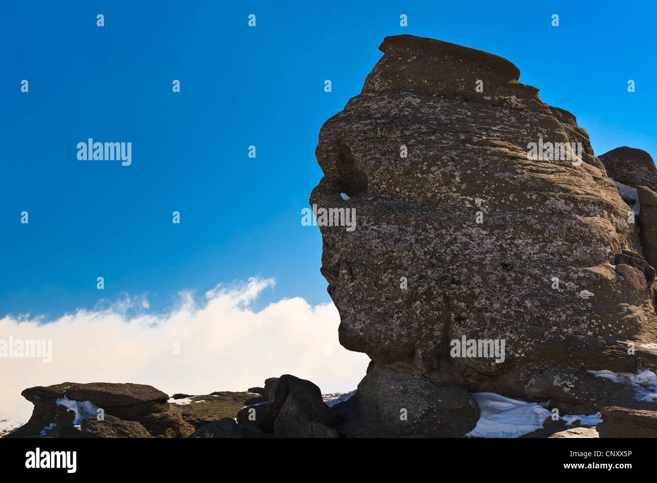The Bucegi Sphinx , Romania Stock Photo - Alamy