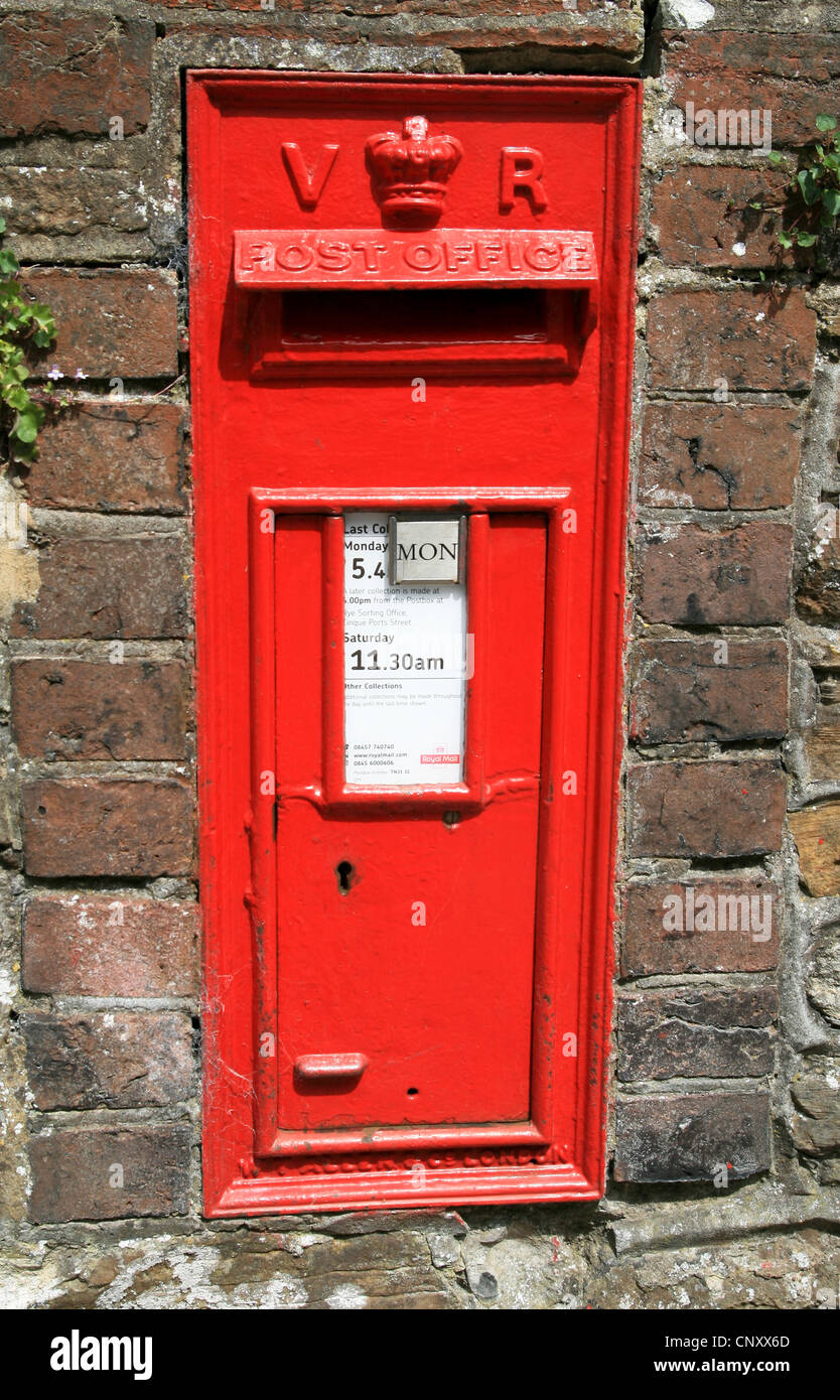 "Victorian letterbox" Church Square Rye East Sussex England UK Stock ...