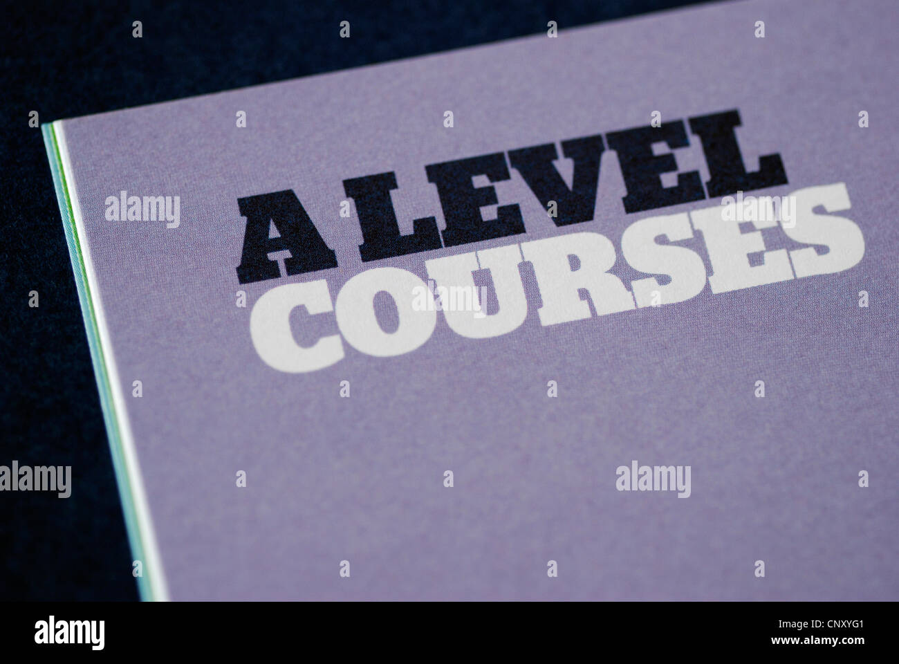 Level college course courses guide hi-res stock photography and images ...