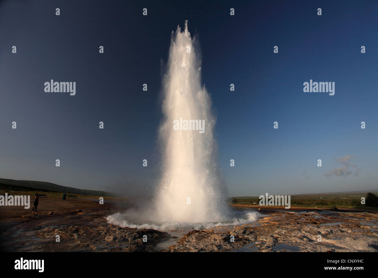 Strokkur fountain geyser, Iceland Stock Photo - Alamy