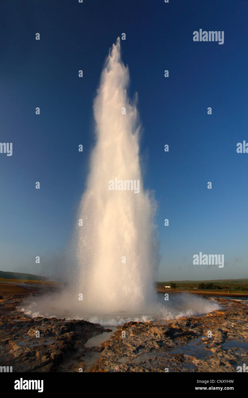 Strokkur fountain geyser, Iceland Stock Photo - Alamy